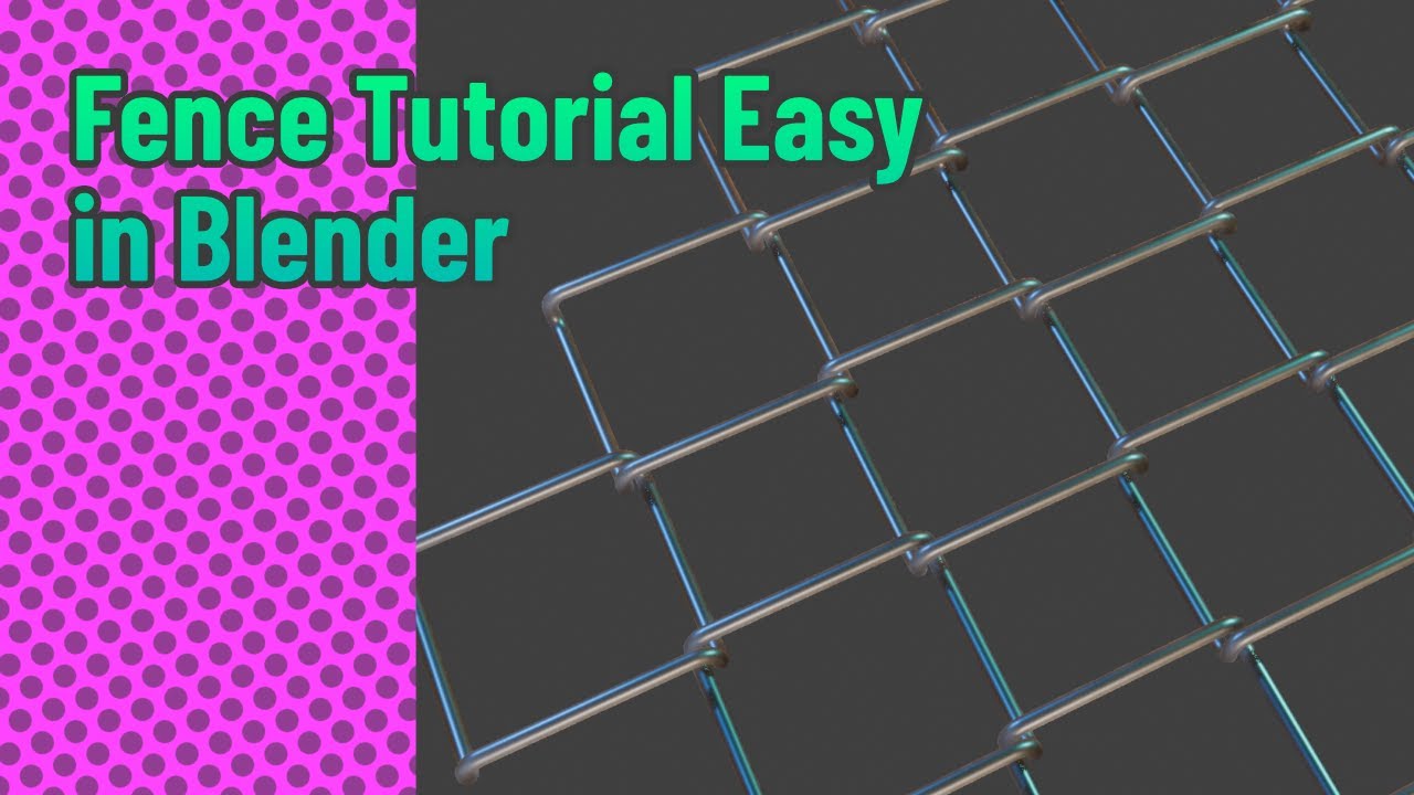 Model a wire fence in blender in simple steps - YouTube