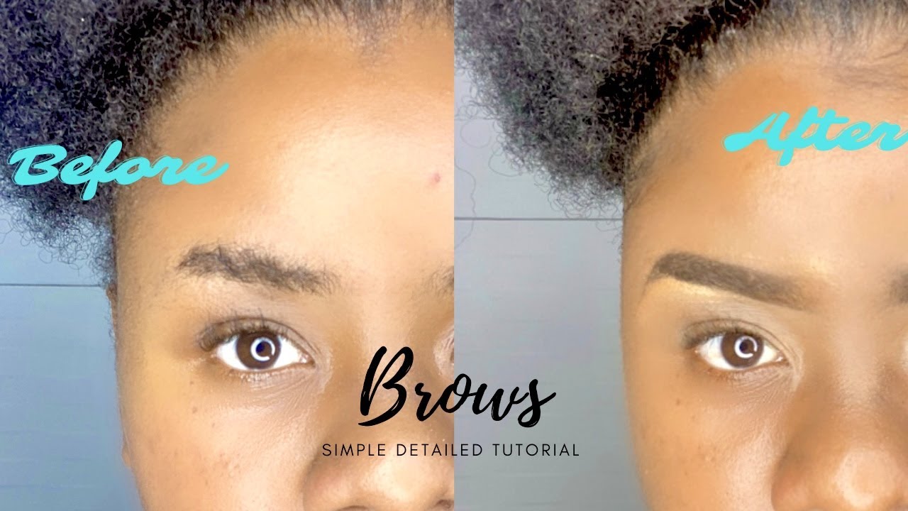 Simple Eyebrow Tutorial/Brow Dip Technique - YouTube