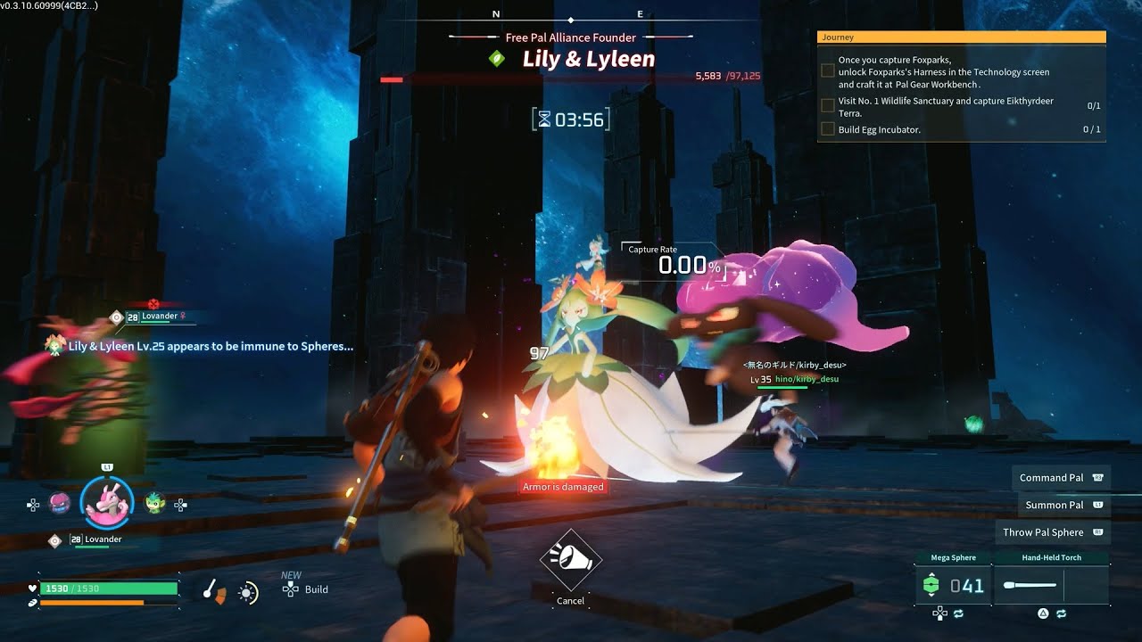 Palworld with Kb Part 7 - Capturing Beakon, human and monster Lily and ...