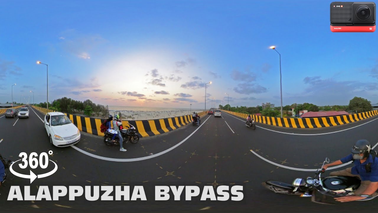 Alappuzha Bypass Beach and Sunset 360 degree Video (5K) - YouTube