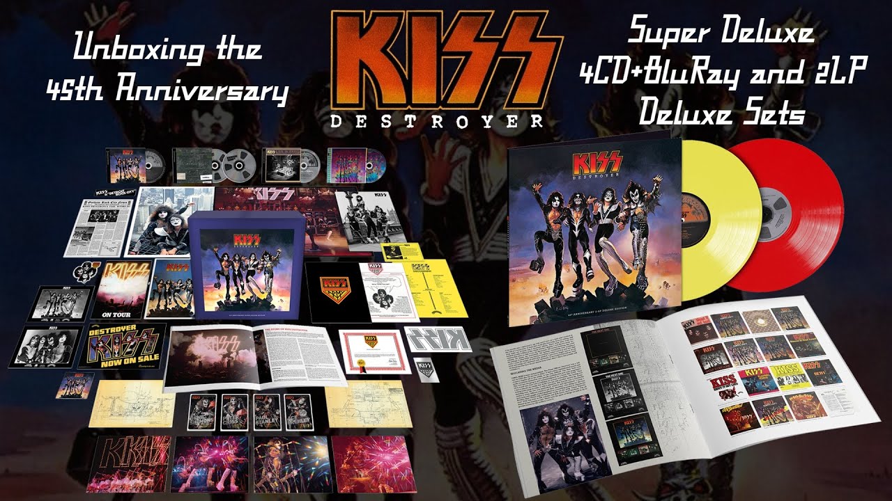 Unboxing the KISS Destroyer 45th Anniversary Super Deluxe 4CD+BluRay ...