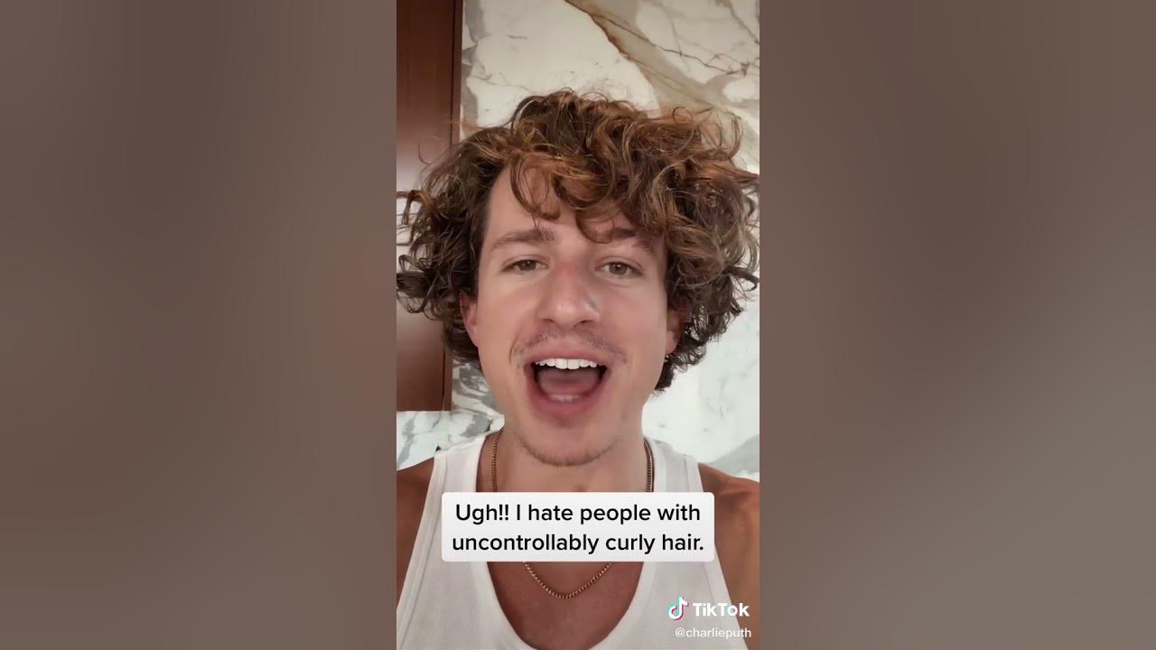 Charlie Puth Has Such Beautiful Curly Hair Tiktok 18 May Youtube