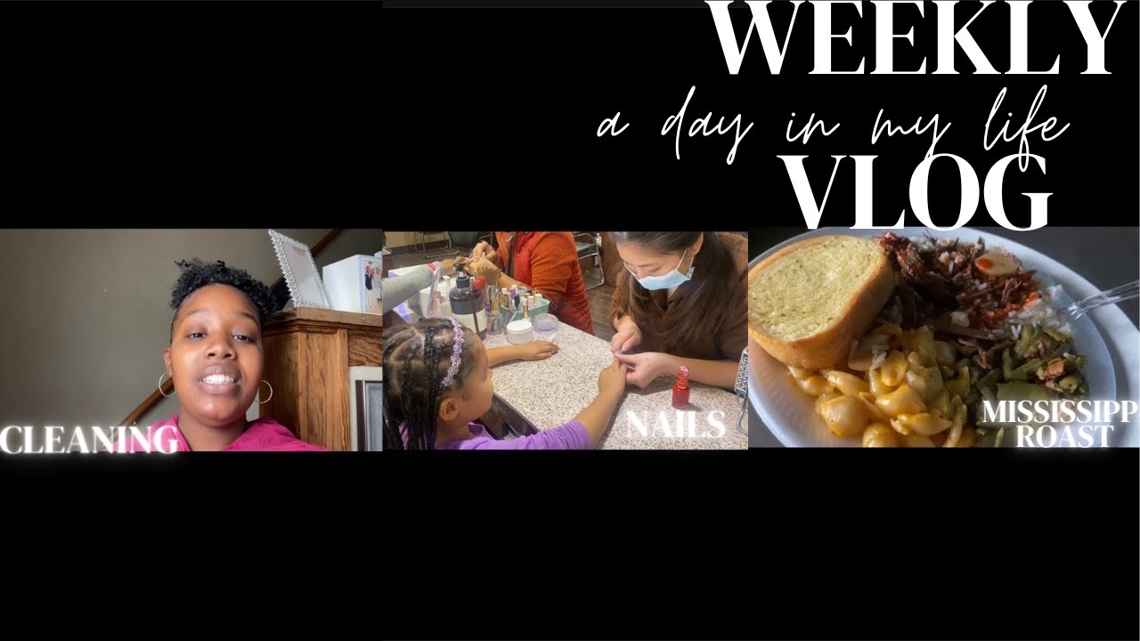 WEEKLY VLOG | NAILS + COOKING + CLEAN WITH ME - YouTube