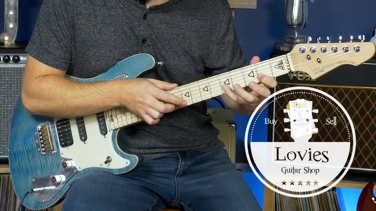 2023 Valiant Mercury HSS Guitar Demo - Only at Lovies Guitars - YouTube