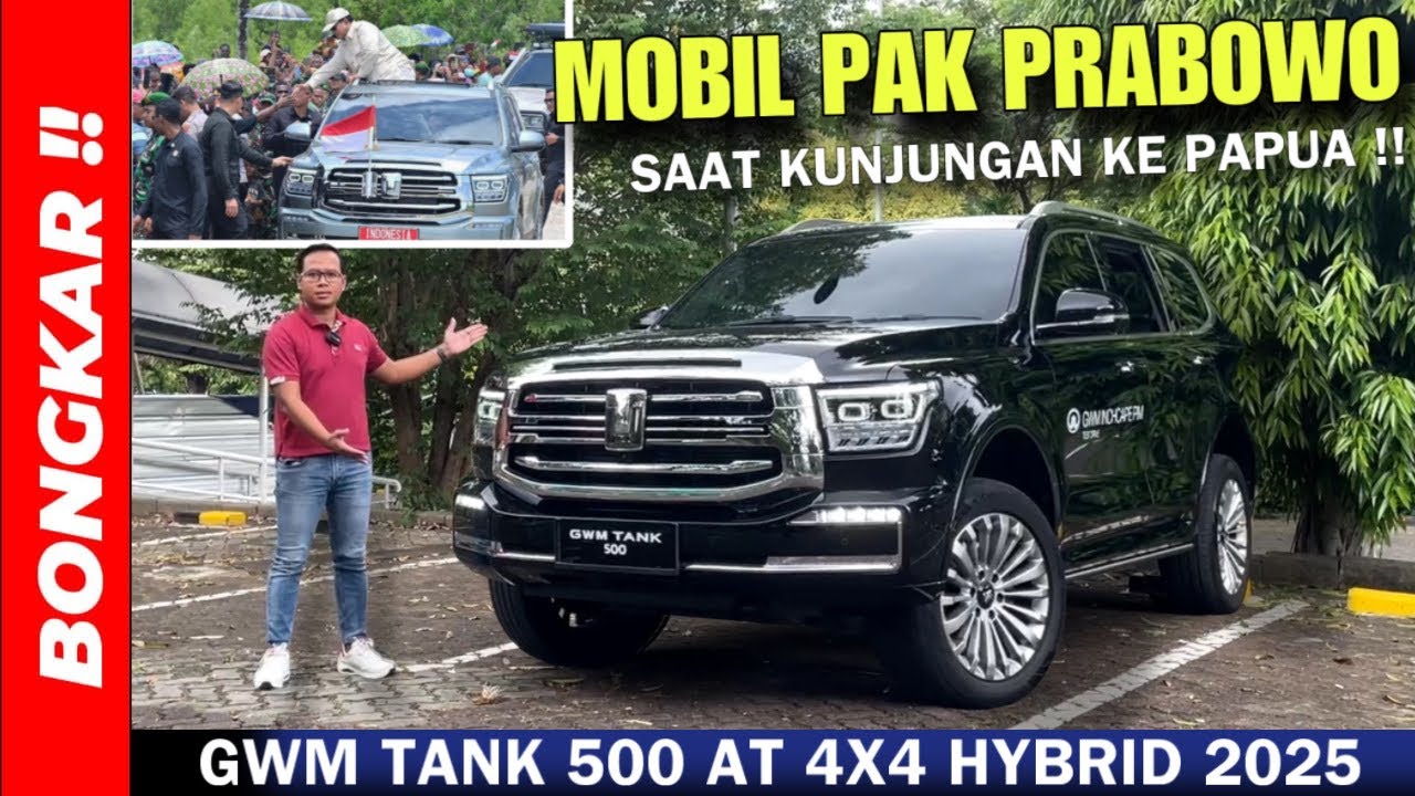 Bongkar !! GWM TANK 500 AT 4X4 HYBRID 2025 | REVIEW EXTERIOR & INTERIOR ...