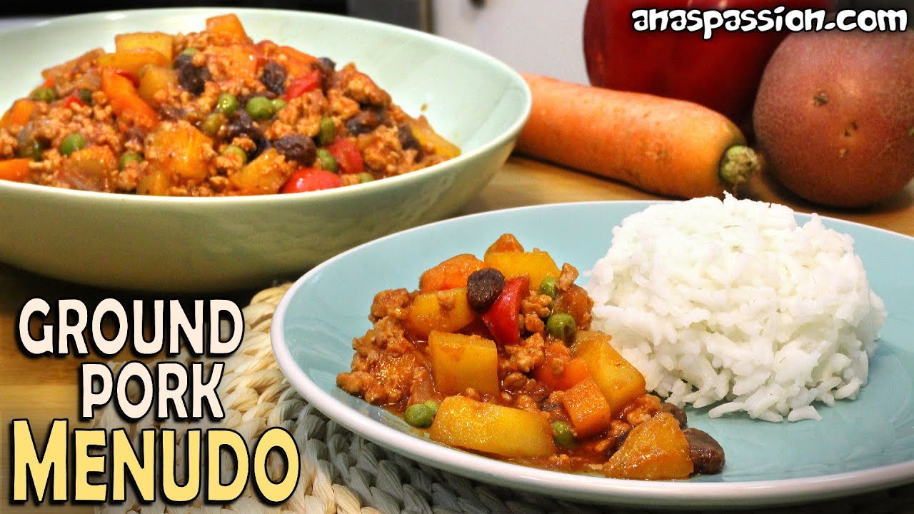 Ground Pork MENUDO | The Perfect Pinoy Ulam ! Pork Giniling - YouTube