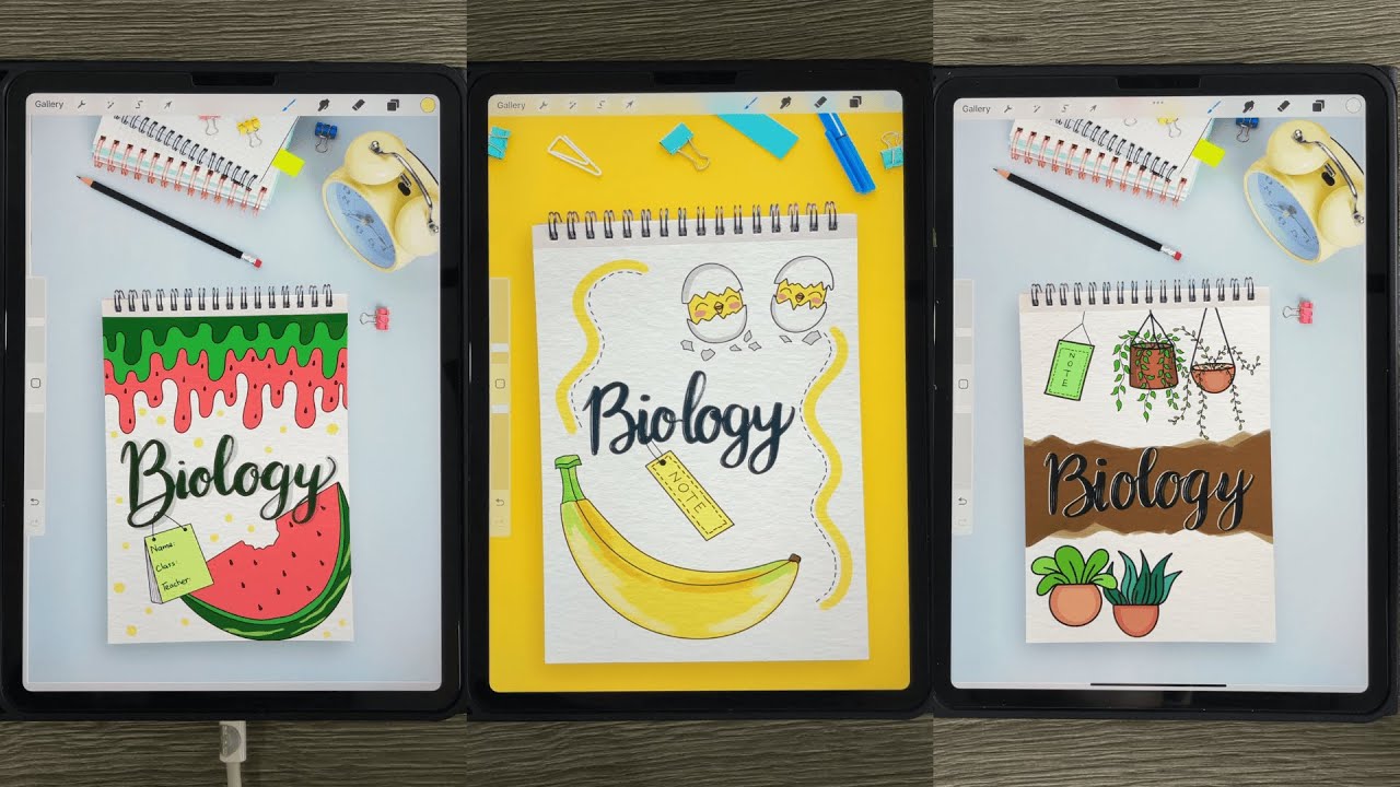 Best Biology Notebook Front Page Ideas | Top 10 Creative Designs for ...