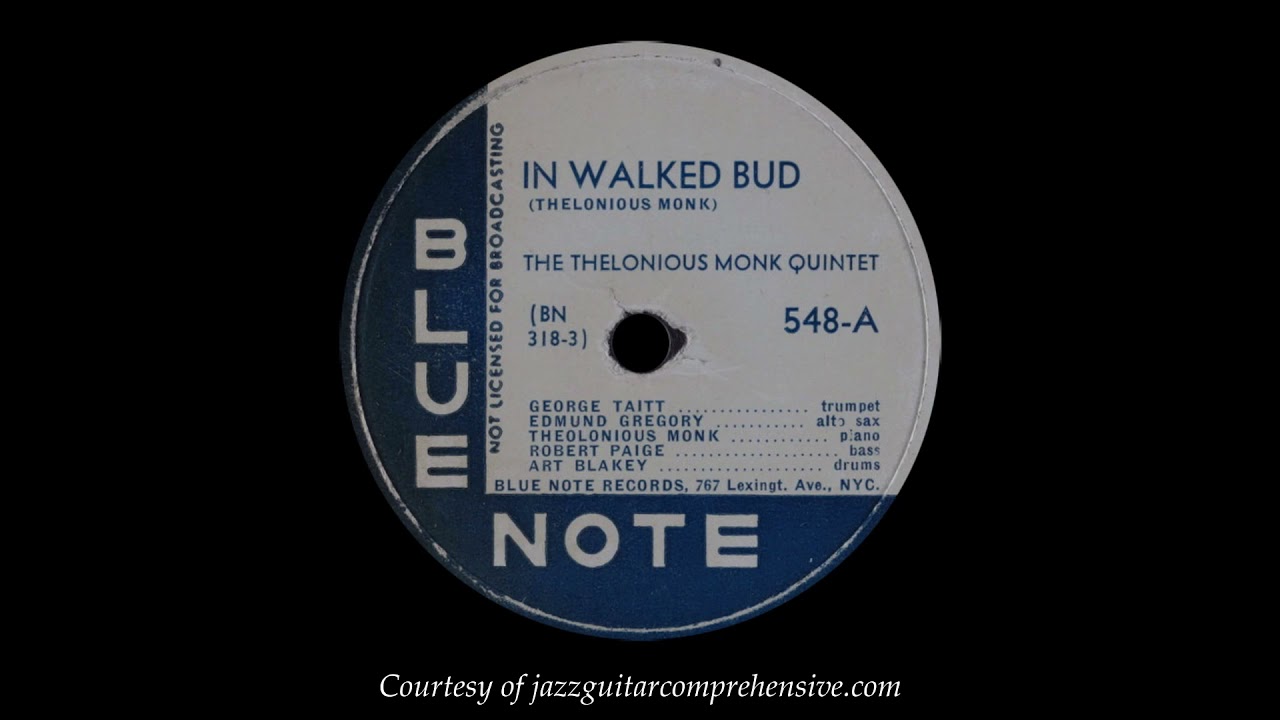 Thelonious Monk (1947) FIRST RECORDING [IN WALKED BUD] - YouTube