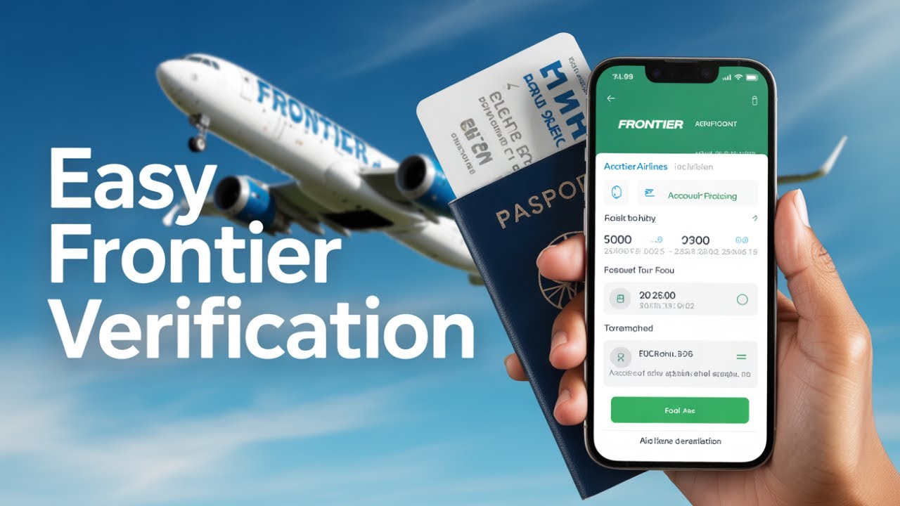 How to verify your Frontier Airlines account - YouTube