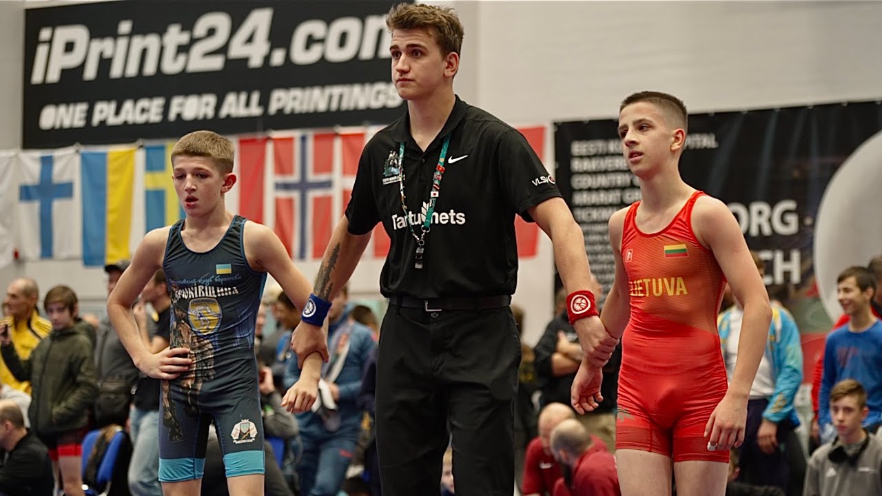Scoreboard U15 Kiril Vartanov (LTU) vs Yehor Kobzar (UKR) 41kg. Greco ...