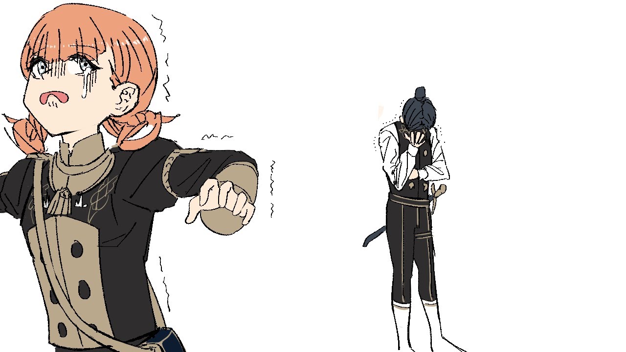 fire emblem three houses Annette x Felix support fan animation - YouTube