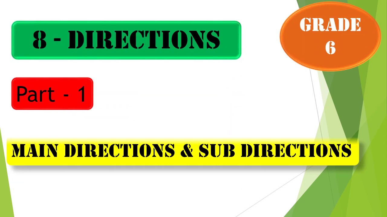 Grade 6 - Directions - Part 1(EM) - YouTube