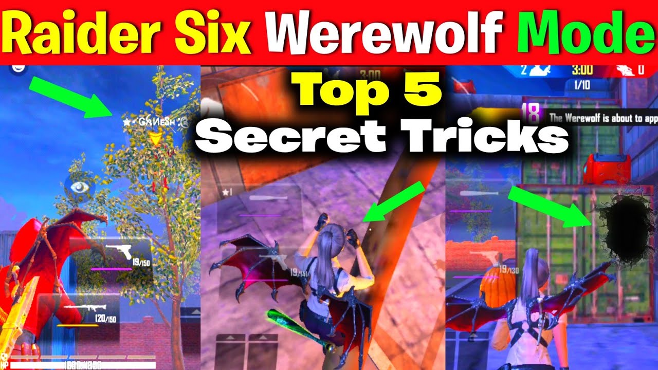 Raider Six Werewolf Mode Top 5 Secret Tricks | Raider six werewolf mode ...