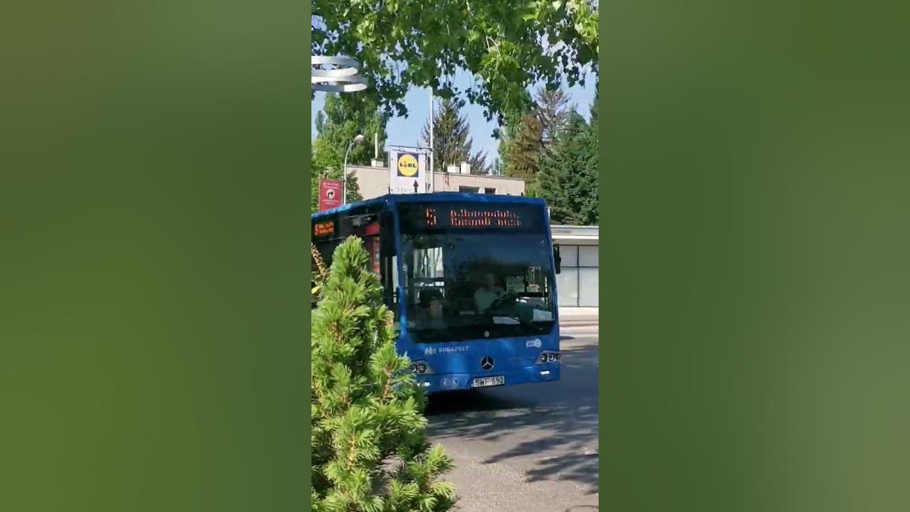 Mercedes Conecto SWF-652 áll forgalomba a Pasaréti téren - YouTube