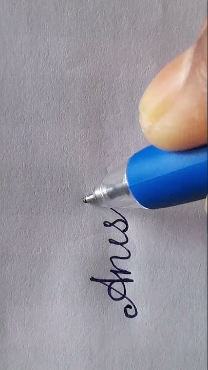 "Anisha" beautiful name in cursive writing.#shorts #cursivewriting #cursive #youtubeshorts - YouTube