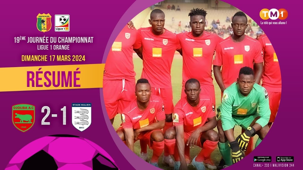 TM1 Foot - 19è journée L1 Orange - Résumé Djoliba AC vs Stade Malien du ...