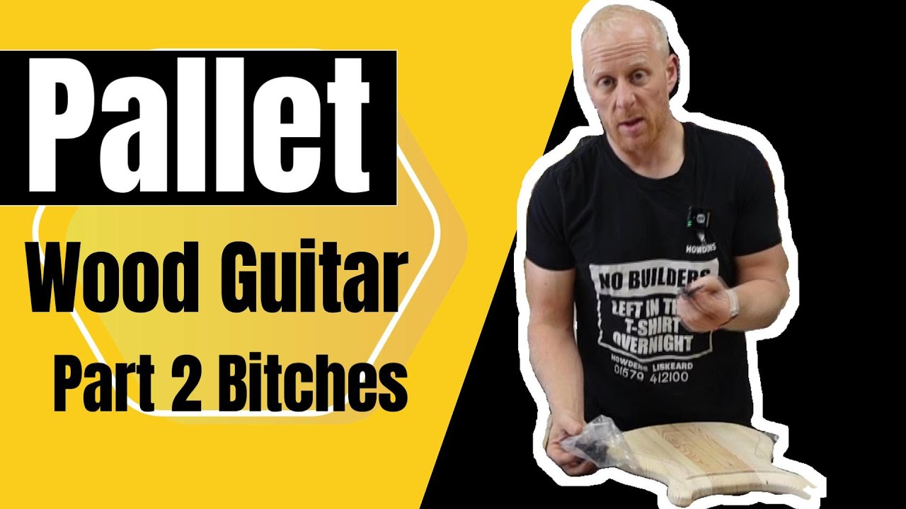 Watch Me Craft A Stunning Pallet Wood Guitar Part 2! - YouTube