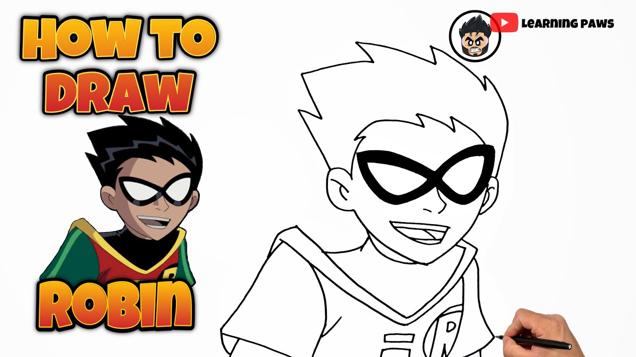 How To Draw Robin | Teen Titans #draw #drawing #robin - YouTube