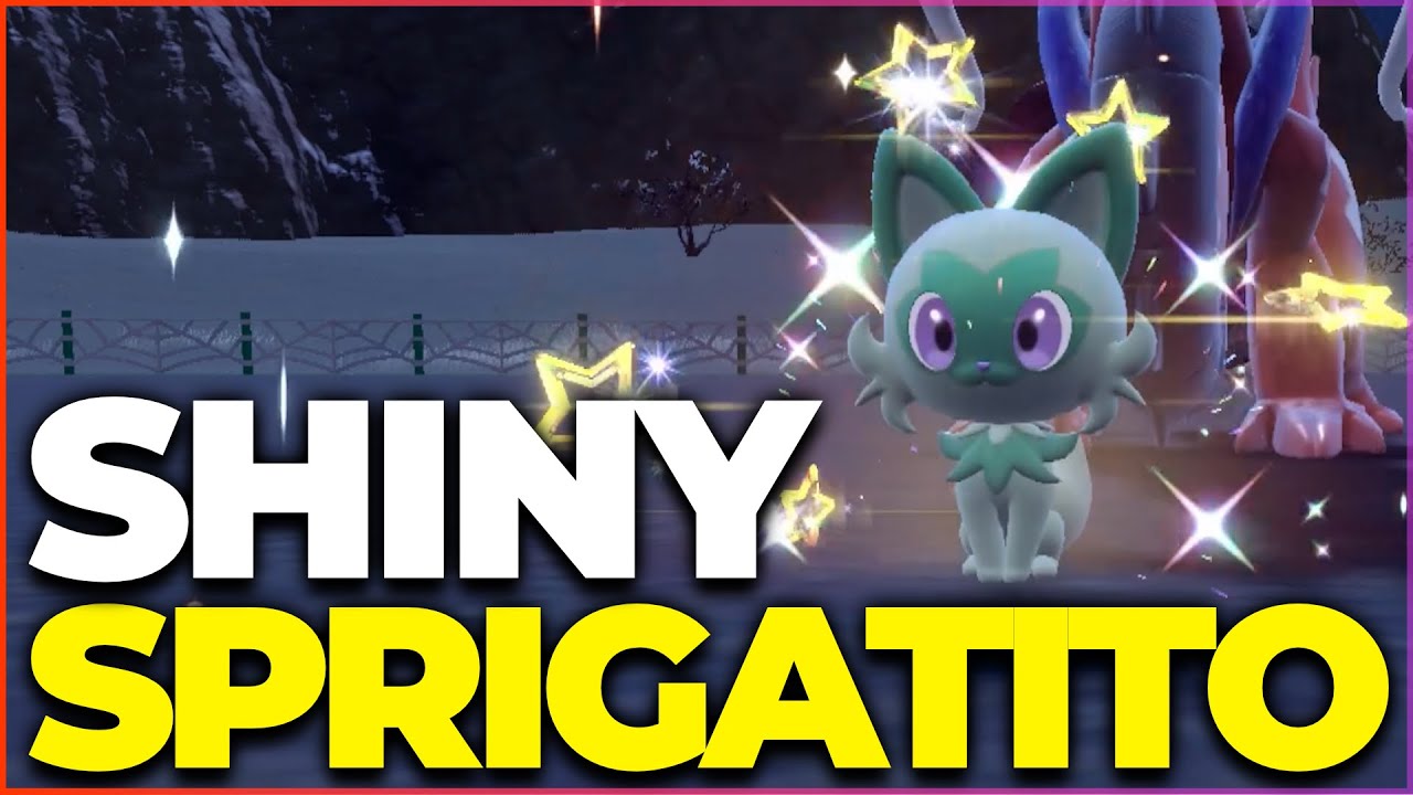 SHINY SPRIGATITO APPEARS! Pokémon Scarlet/Violet - Shiny Pokémon ...