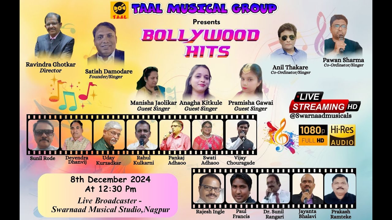 " BOLLYWOOD HITS " Presented By Taal Musical Group, Nagpur. - YouTube