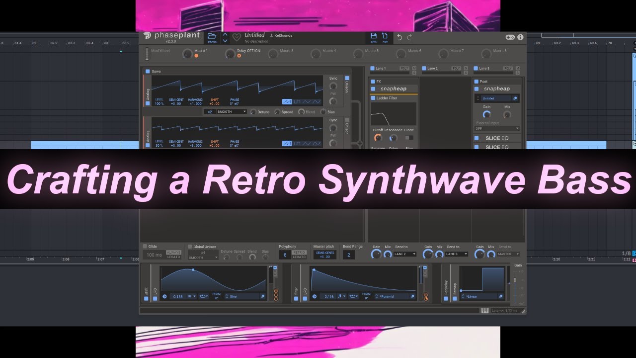 Crafting a Retro Synthwave Bass in Phase Plant - YouTube