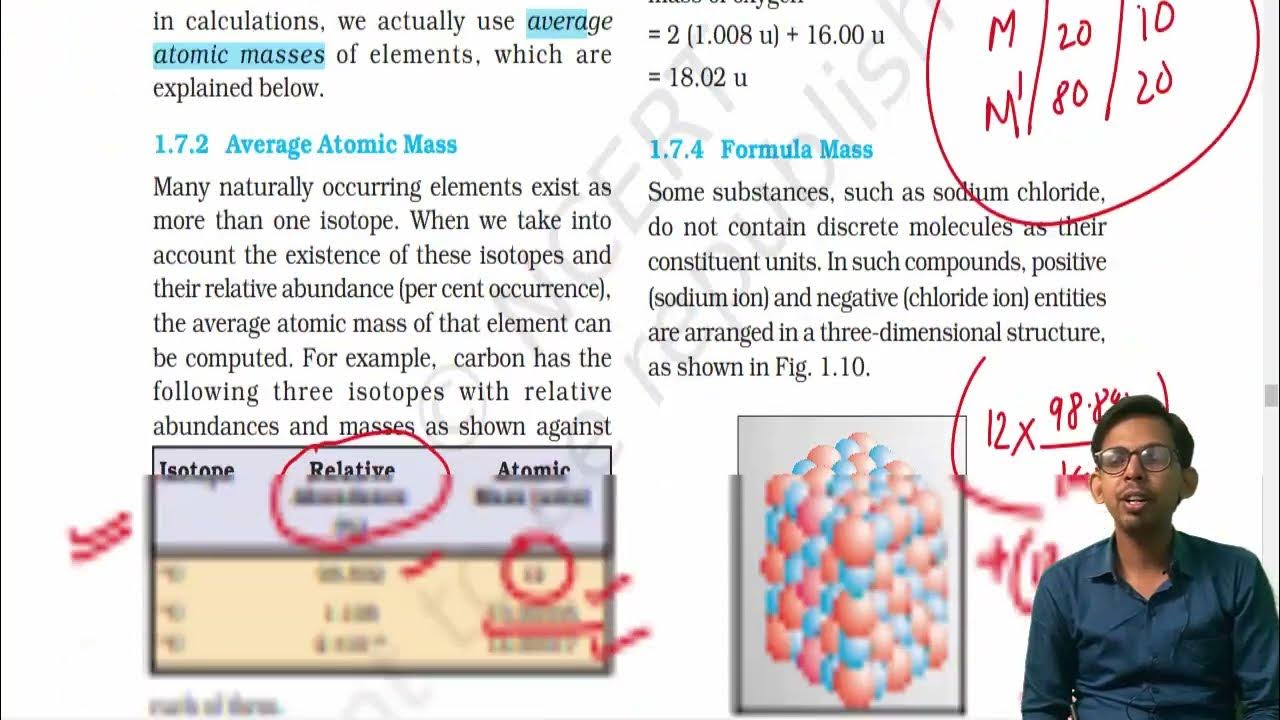 Part 9: Atomic Mass , Molecular Mass & Formula Unit Mass | Some Basic ...