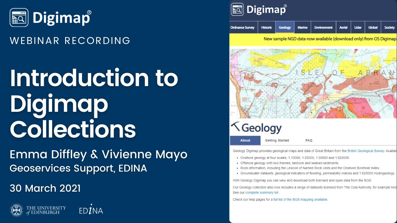 Introduction to Digimap Collections: Webinar 30th March 2021 - YouTube
