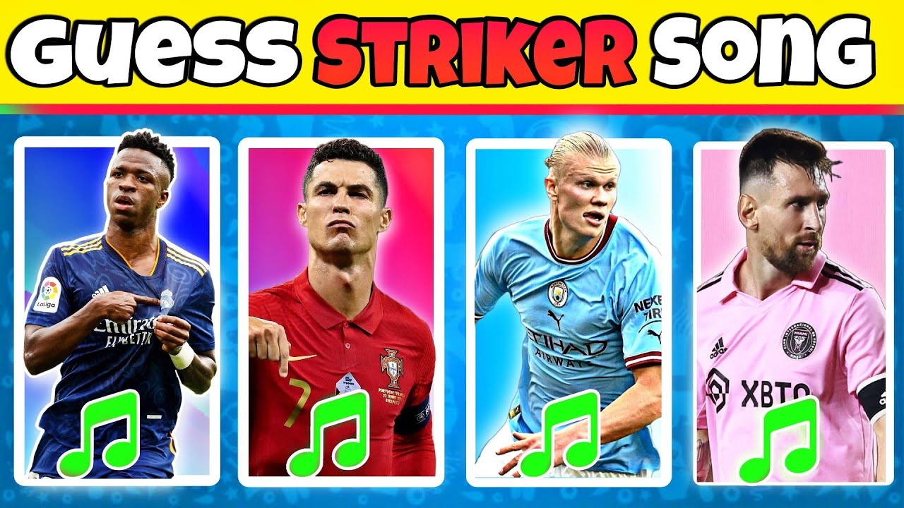 Guess TOP Striker By His SONG🎵 Guess Footballers Song | Ronaldo Sing ...