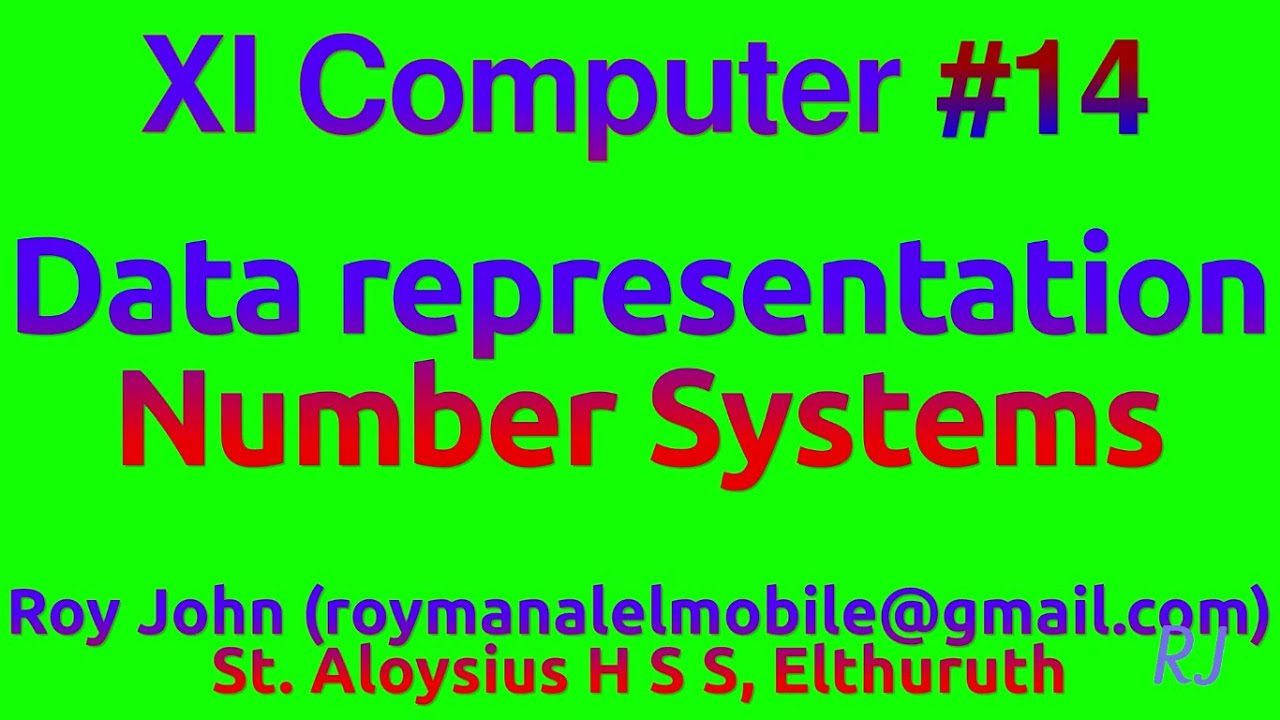 +1 computer science applications chapter 2 part 1 Number systems part 1 ...