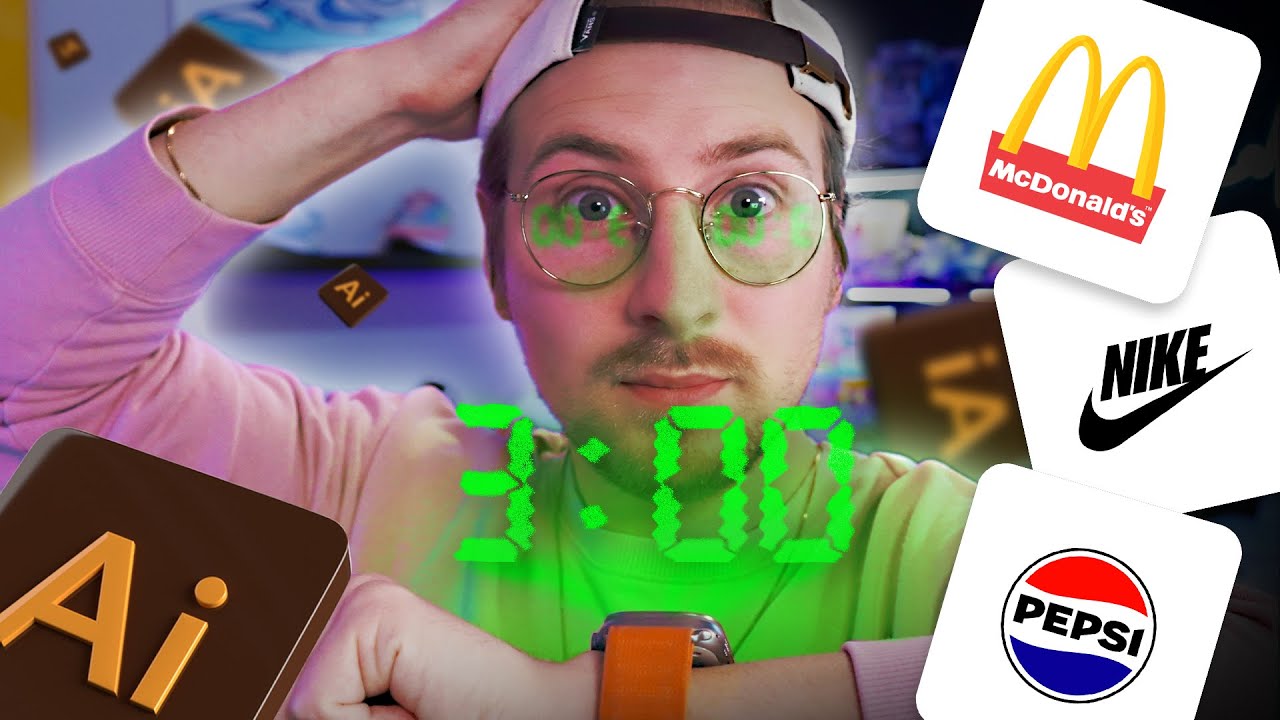 I Attempted to Make Famous Logos in 3 Mins 😅 (IMPOSSIBLE CHALLENGE ...