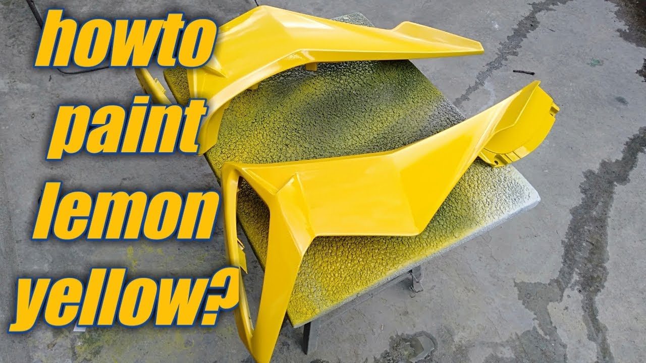 PAANO mag pintura ng kulay lemon yellow | paint video tutorial - YouTube