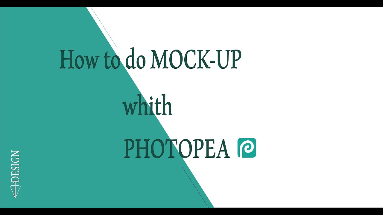 how to make MOCK-UP to your LOGO using PHOTOPEA - YouTube