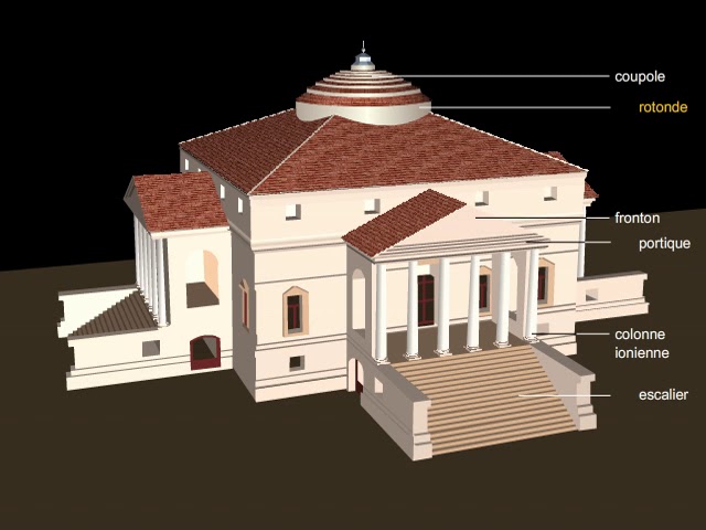 Villa Rotonda Plan I Quattro Libri Dell'architettura Di Andrea