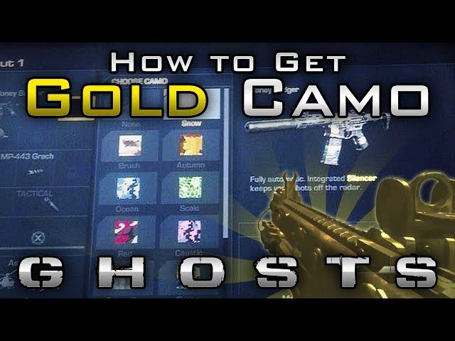 Call Of Duty Ghosts Gold Camo
