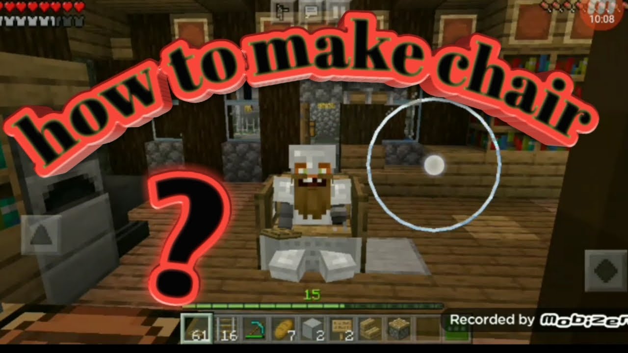 How to make chair in Minecraft? - YouTube