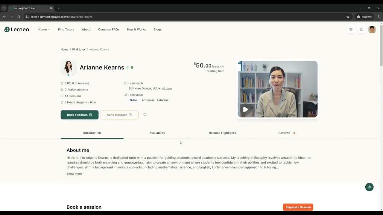 Step-by-Step Guide: How to Book a Tutoring Session on Lernen - YouTube