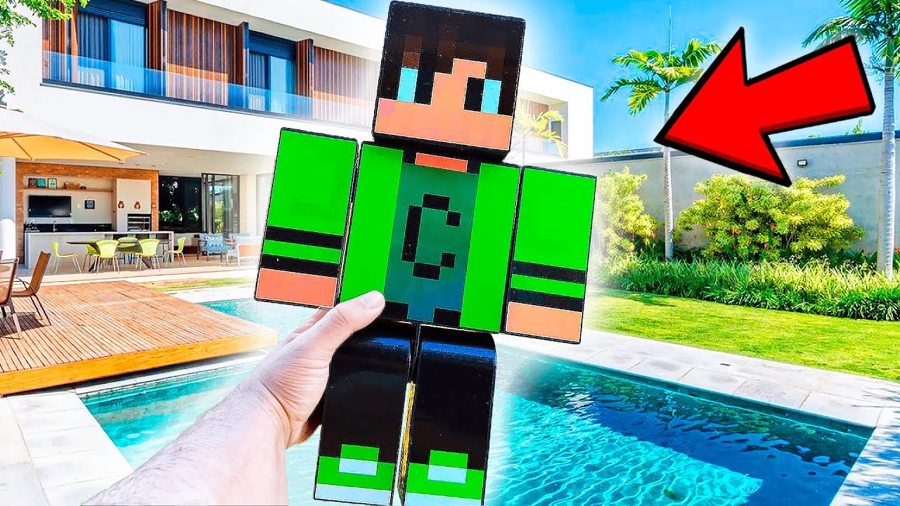 CADRES DO MINECRAFT PARA VIDA REAL - YouTube
