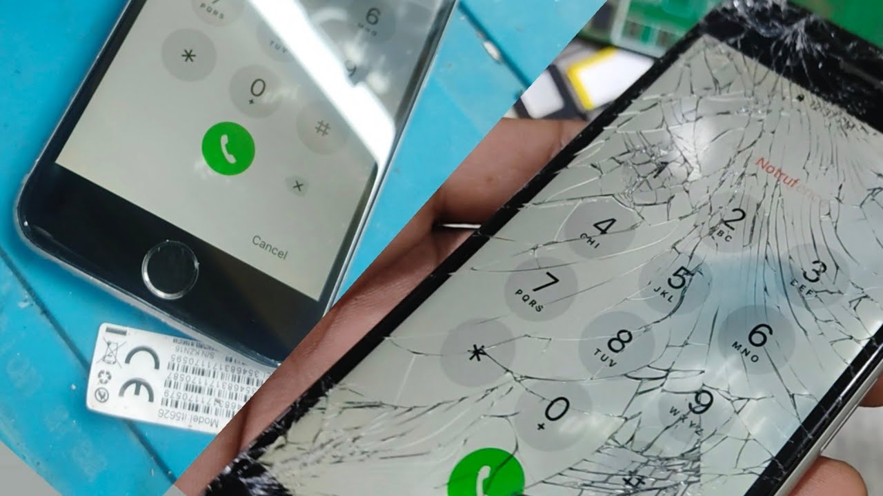 iPhone 6 broken glass replacement| iPhone 6 crack glass replacemet ...
