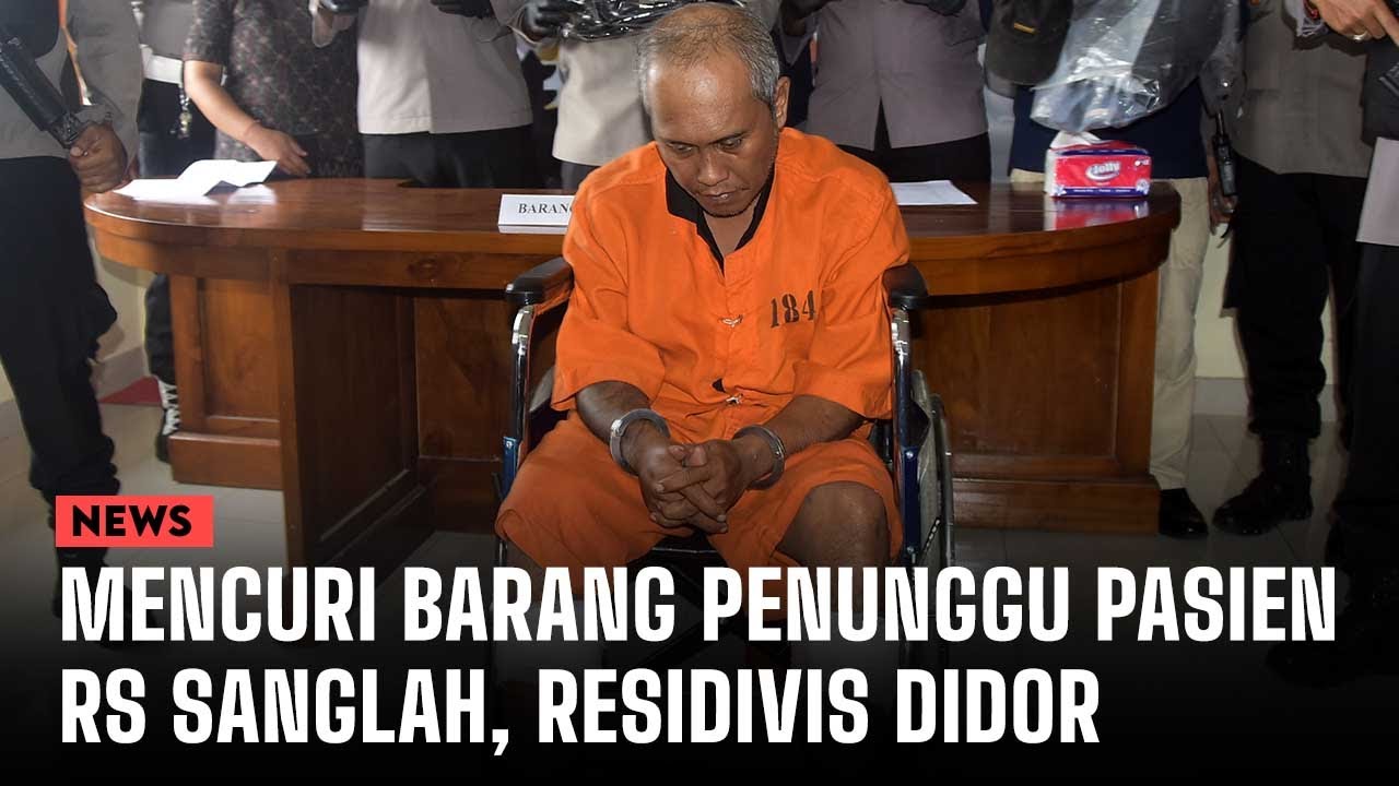 Mencuri Barang Penunggu Pasien RS Sanglah, Residivis Didor - YouTube