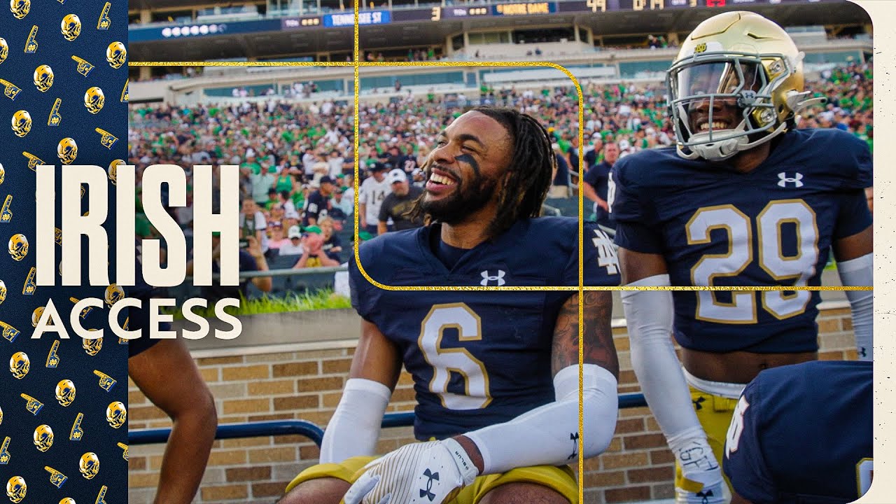 Irish Access: "I should have been a wideout" | Game 2 vs TSU | Notre ...