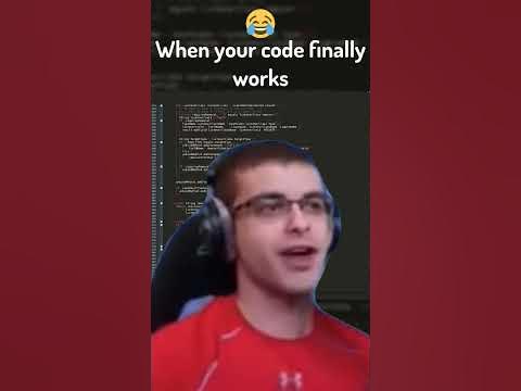 🎉When Your Code Finally Works 😃 #coding #reaction #viral - YouTube
