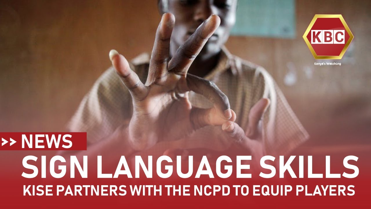 KISE has partnered with the NCPD to equip players with sign language ...