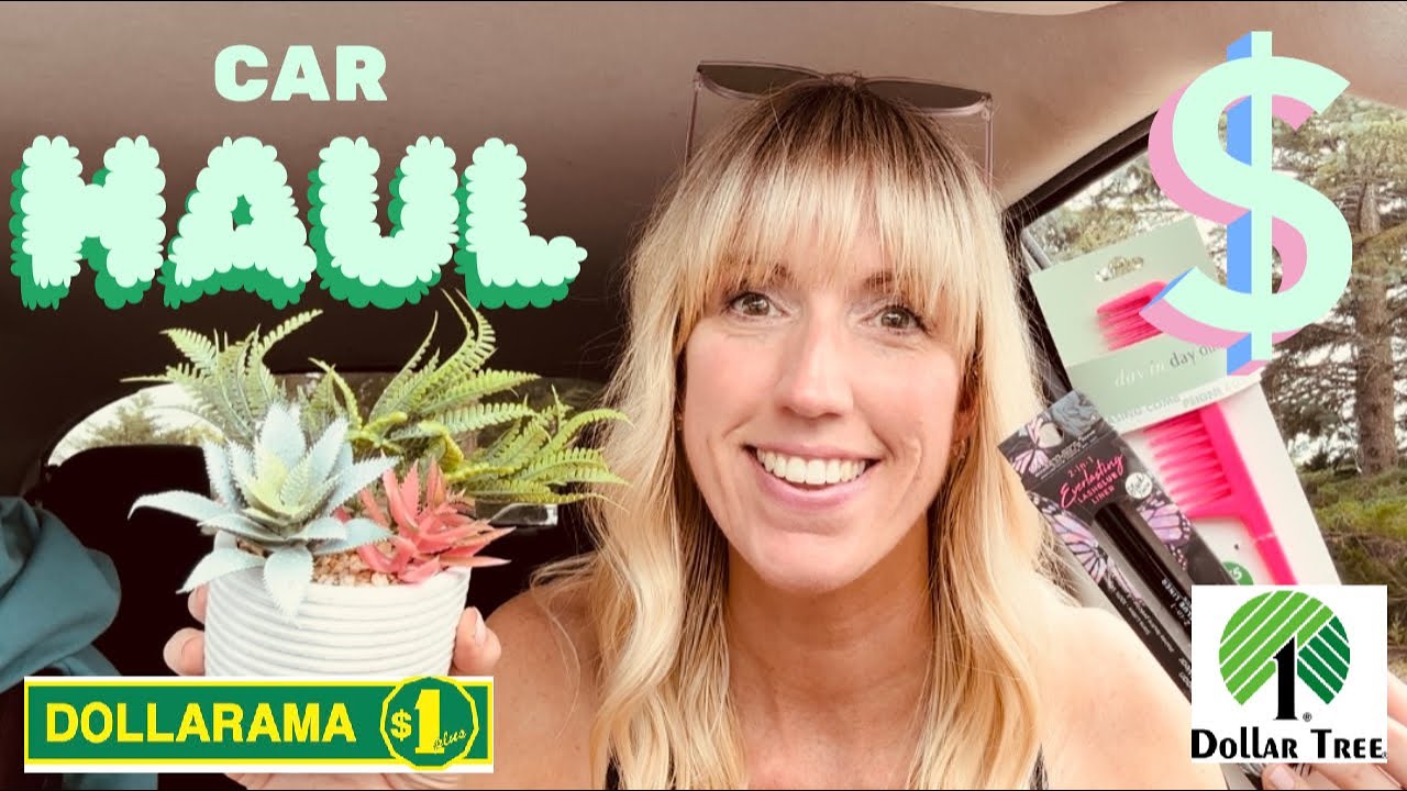 NEW *DOLLARAMA* HAUL | *DOLLAR TREE* HAUL | First EVER Car Haul!!! | Sensational New Finds!! 🛍️😁 ...