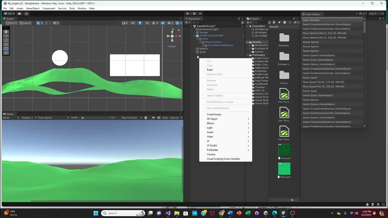 Part TEN Adding 3D elements to your terrain in your Unity Game Engine Project - YouTube