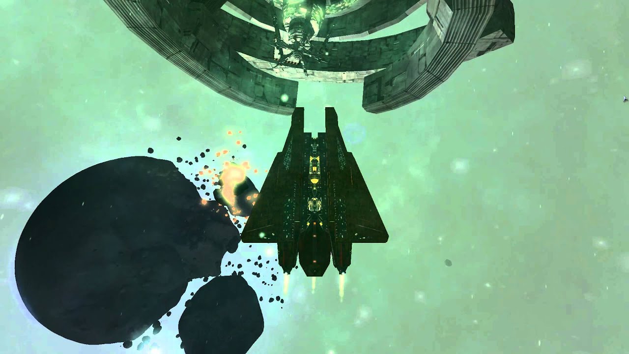 Wulfen docking at Yaki Station (X3AP-Mod) - YouTube