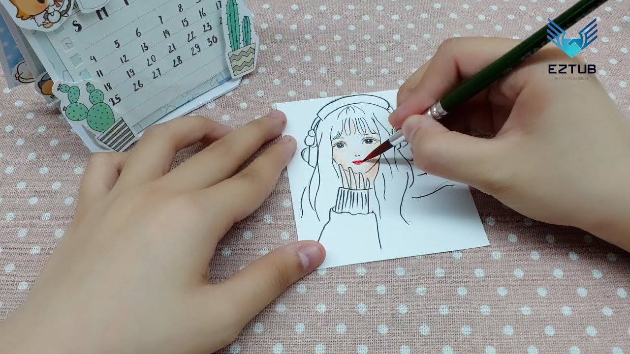 How to draw beautiful streamer girl | Creative drawing art - YouTube