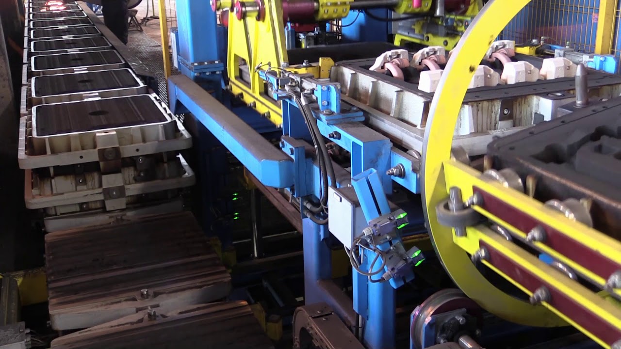 Casati Foundry, Belloi Molding Line With Belloi Green Sand Plant - YouTube