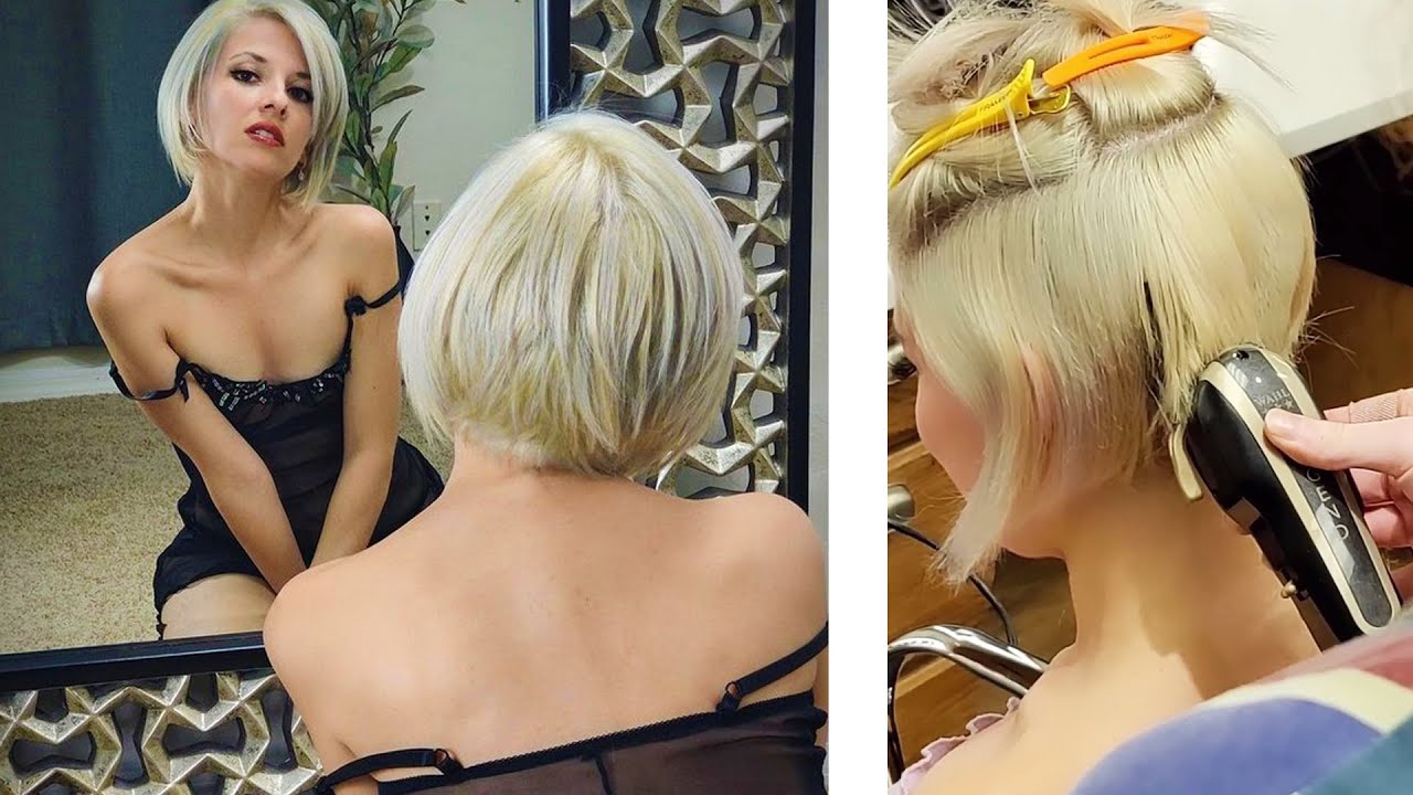 First pixie cut for Patreon babe! (Haarminnaar exclusive version) - YouTube