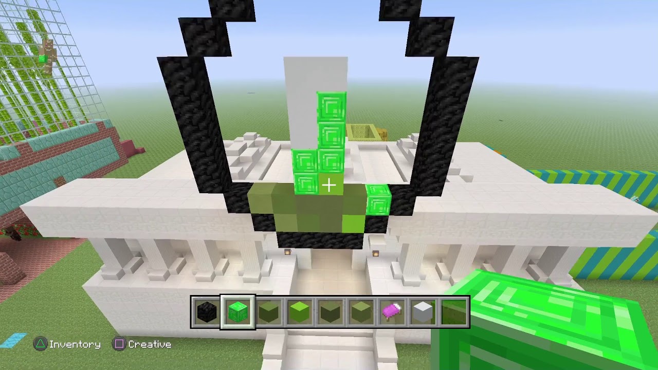 How to build a bank sign (Emerald) | Minecraft Playstation 4 Edition ...