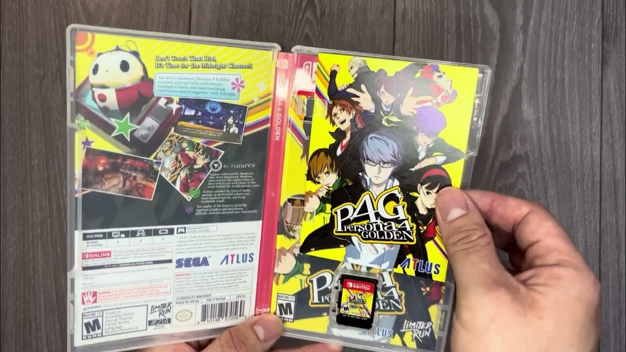 Persona 4 Golden P4G LRG Switch Unboxing & Version Check - YouTube